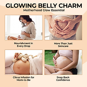 Fearless Mama Belly Oil - Help Prevent Stretch Marks + Smoothing Therapy - Quick-Dry pregnancy Belly + Body Oil - Nutrient Rich with Shea Oil and Vitamin E, Supports Skin as it Stretches