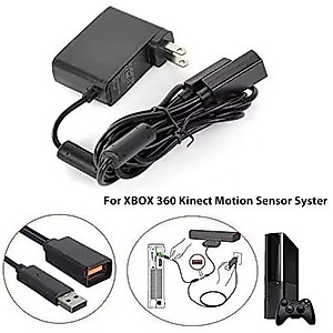 StyleZ Power Supply AC Adapter Cable USB Charger with US Plug for Microsoft Xbox 360 Kinect Motion Sensor System