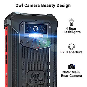 OUKITEL WP5 Pro Rugged Unlocked Smartphone, 5.5''HD+ Screen, 8000mAh Battery Rugged Cell Phone, 4GB+64GB Android, IP68 Waterproof 4G LTE Dual Cellphone, Face ID Fingerprint GPS