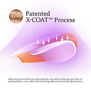 BTArtbox Extra Short Gel Nail Tips - Fall Almond Oval Press on Nails Natural XCOATTIPS Pre-applied Tip Primer, Stronger Adhesion Soak Off Fake Nails for Halloween Christmas Gift