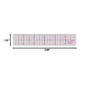 Westcott 8ths Graph Ruler, 1 x 6", Transparent (W-10)