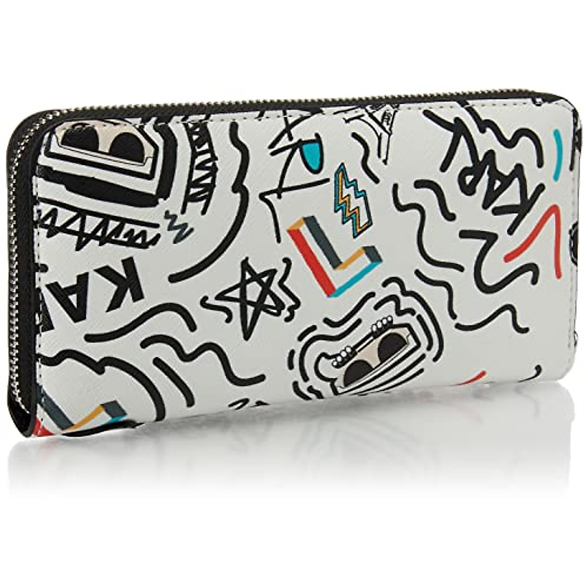 Karl Lagerfeld Paris Womens Maybelle Crossbody Tote Bag, Blk Multi, One Size US