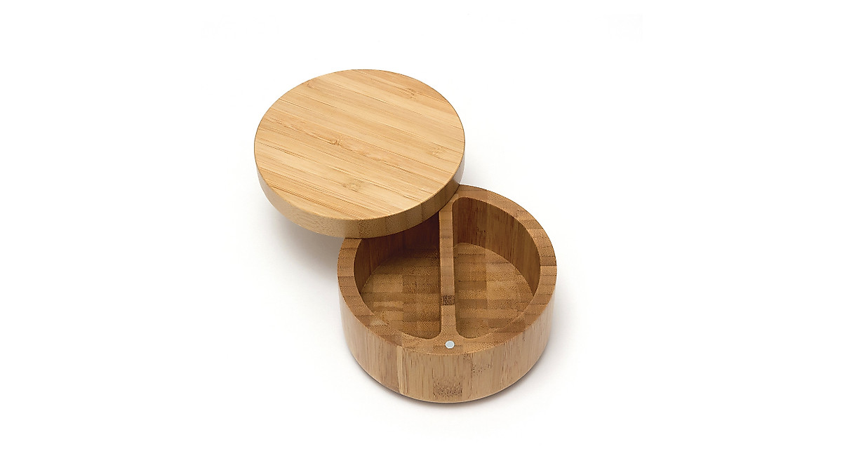 Lipper Bamboo Spice Box with Swivel Cover | Eco-Friendly Kitchen Organizer