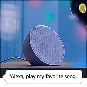 Echo Pop in Midnight Teal bundle with TP-Link Kasa Smart Color Bulb