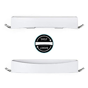 Better Living Products Clever Shower Shelf, White/Chrome