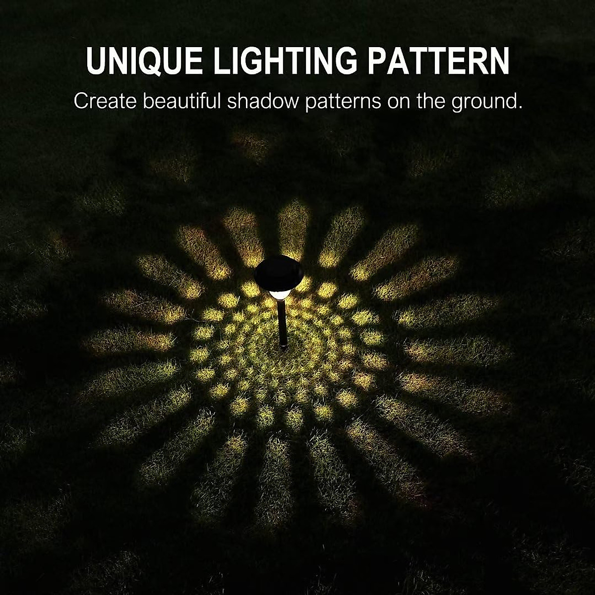 oditton Solar Landscape Lights, Solar Light, 1 Pack - Solar Spotlight, Solar Pathway Lights - Waterproof IP66, 3 Lighting Modes Super Bright LED for Outdoor Garden, Patio, and Backyard