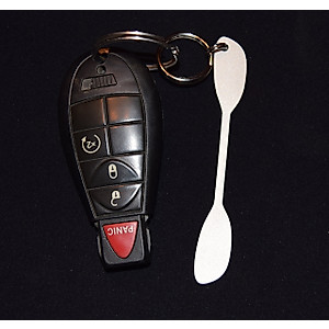 EmersonOutDoors Kayak Paddle Key Chain Durable 304 Stainless Steel Laser Cut and Hand Finished to a Matte/Satin Finish Kayak Accessories Gift