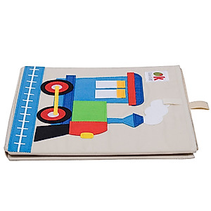 Wildkin Kids 13 Inch Storage Cube for Boys and Girls, Perfect Use in Your Child's Bedroom or Playroom, Storage Cubes Helps Keep Toys, Games, Books and Art Supplies Organized, Olive Kids (Train)