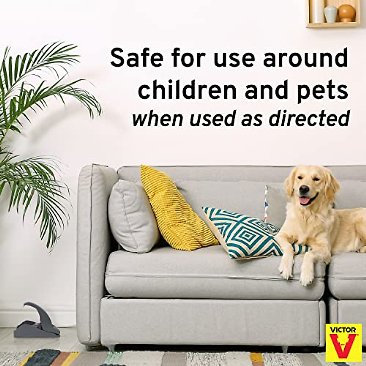 Victor M147 Safe-Set Rat 4 Pack, 4 Traps, Black