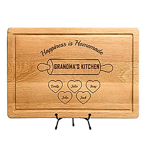 Personalized Gifts for Grandma Kitchen for Mothers Day, Cutting Board, Custom Engraved Serving Board or Decor, Customized Mom and Grandma Gift, Decor for Grandma's Kitchen, Engraved Sign, Christmas