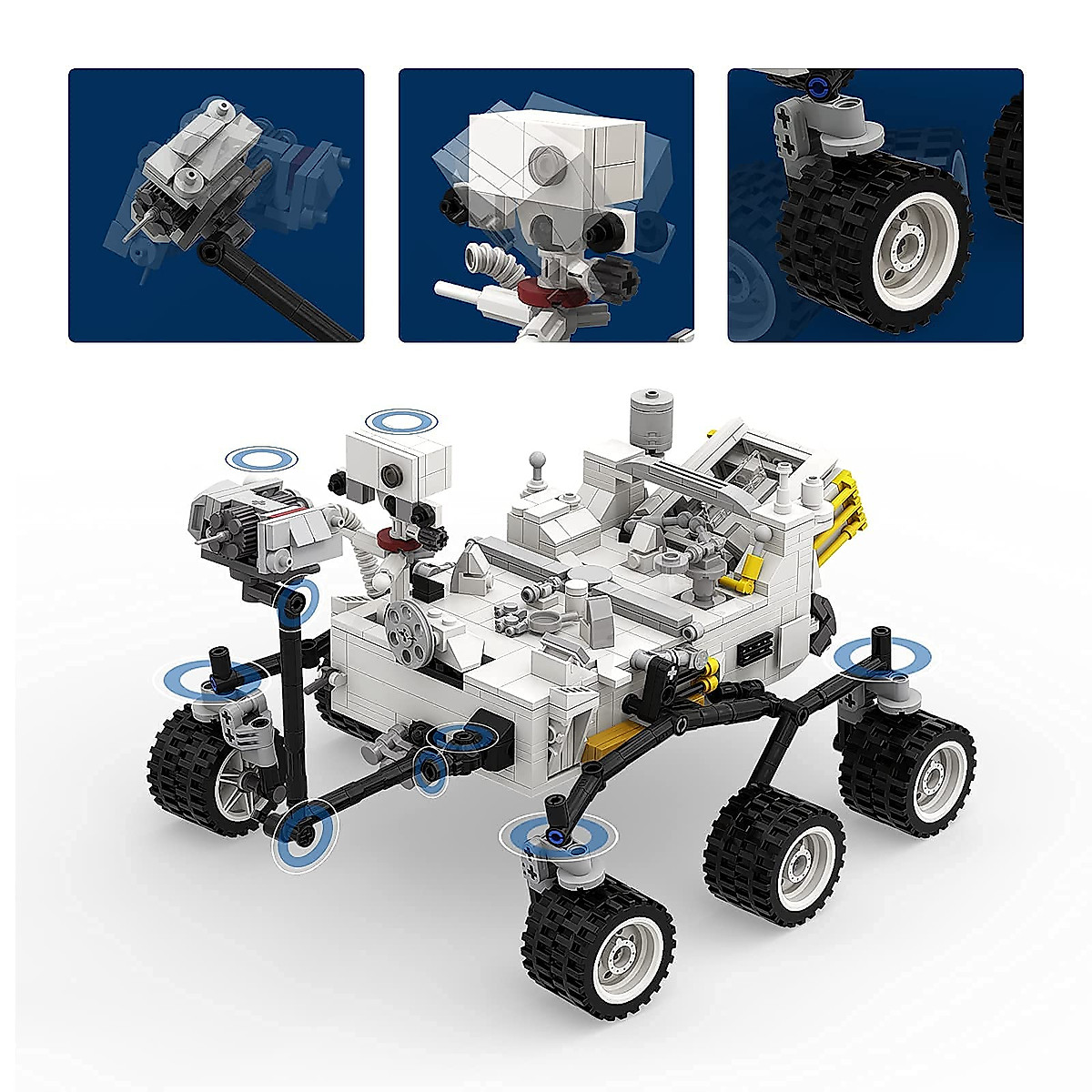 YOUFOY NASA Perseverance Mars Rover Building Kits,Space Rover Explorers Mars Building Toys,Space Station Laboratory Research Model for Kids,Creative NASA Toys(764 PCS)