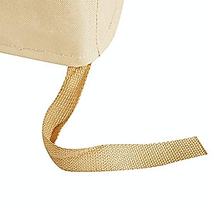UHousDeco Outdoor 3 Triple Seater Hammock Patio Swing Chair Cover, Water-Resistant, All Weather Protection, Beige Color