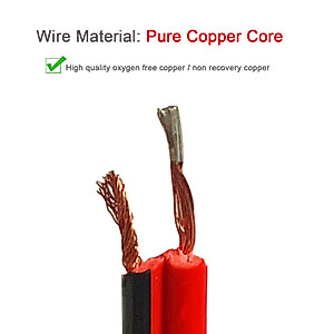 DAYKIT 10 Pairs DC Power Pigtail Cable, 12V 5A 2.1mm x 5.5 mm Male & Female Connectors for CCTV Security Camera and Lighting Power Adapter