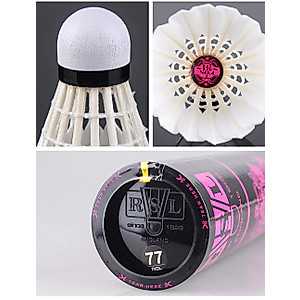 RSL No.4 Tourney Badminton Shuttlecock Birdy 12-Pack (speed-77)