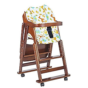 High Chair Cushion and Straps,High Chair Cushion Pad,Baby High Chair Seat Cushion Liner Pad Cover Mat and Highchair 5 Point Harness Straps,1 Set