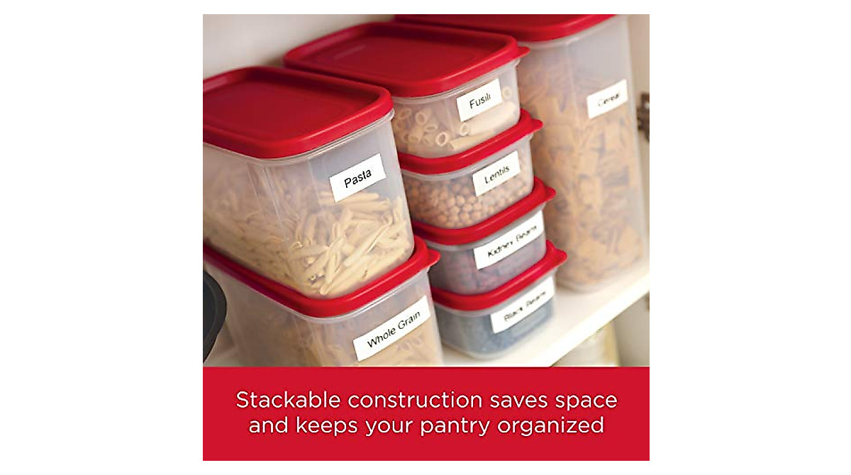 Rubbermaid Premium Modular Food Lids - Space-Saving Cereal Keeper Set