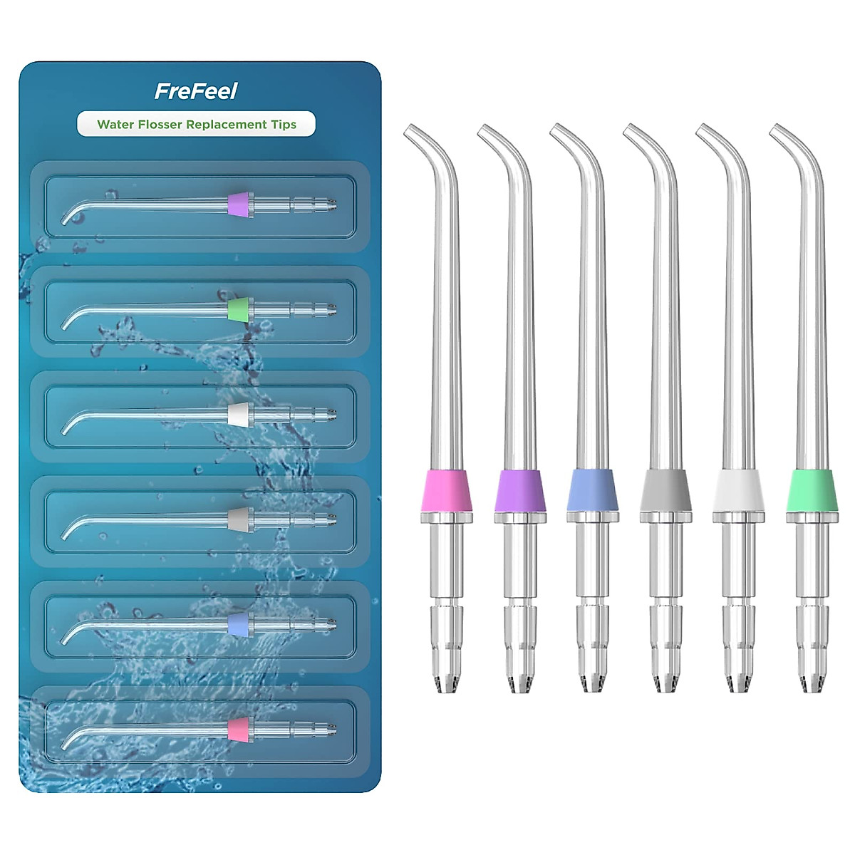 Replacement Heads for Waterpik, Replacement Picks for Water Pik Water Flosser (6 Classic Jet Tips)