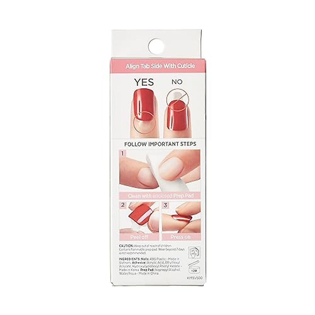 KISS imPRESS Press-On Manicure Fake Nails – My Worth, Short, Square, French, Easy Press On, Chip Proof, Smudge Proof, Waterproof, No Dry Time, Comfortable & Secure, Super Hold Adhesive | 30 Count
