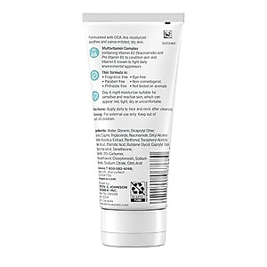 Neutrogena Fragrance Free Daily Facial Moisturizer, Face Moisturizer for Sensitive & Dry Skin with Vitamin B3, Pro-Vitamin B5 & Vitamin E, Supports Skin's Dynamic Barrier, 3.4 fl. oz