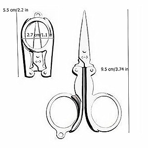 GOOTRADES EDC Folding Scissors Pocket Travel Small Cutter Crafts