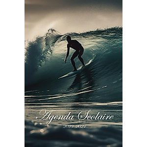 Agenda scolaire 2023-2024: Surf | Planificateur Journalier - 1 Jour Par Page (French Edition)
