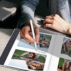 Vienrose Large Photo Album Self Adhesive for 4x6 8x10 Pictures Magnetic Scrapbook Album DIY 40 Blank Pages with A Metallic Pen
