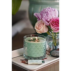 Gold Canyon™ - Crisp Apple Scented Candle, Three-Wick, Heritage Diamond-Cut Glass Jar, New & Improved Look 2022