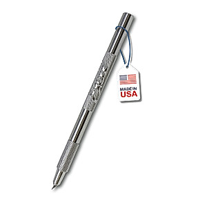 Excel Blades K4 Swivel Craft Knife with #64 Rotating Blade, Lightweight Aluminum Sharp Hobby Knife, Carving, Crafting Supplies Precision Cutting Tool.