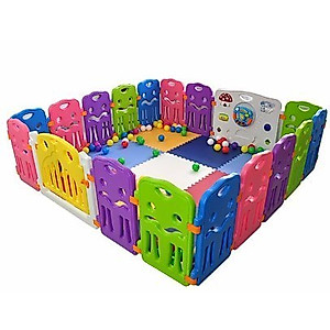 Lil' Jumbl Baby Playpen Extra Part Small (13.5" x 23.5") - Set of 2 - Purple