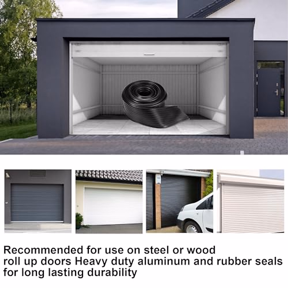 Garage Door Seal Bottom Rubber Replacement for Wayne Dalton Garage Door Bottom Seal Part Number 154448 for Garage Weather Stripping (20 Feet)