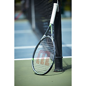 Wilson Tour Slam Strung Tennis Racquet, 4 1/4-Inch, Black/Green
