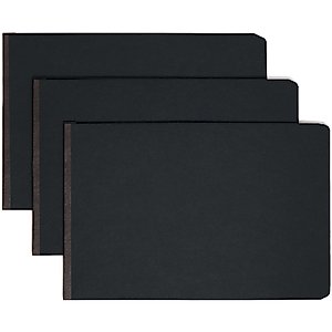 Smead PressGuard Report Cover, Metal Prong Top Fastener with Compressor, 3" Capacity, 11" x 17", Black, 10 per Box (81178)