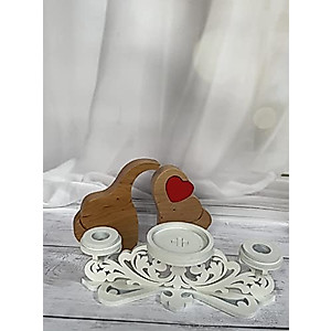 Unity Candle Holder-Unity Candle Stand-Unity Candle-Pillar Candle Holder-Wedding Gift -Ceremony Decoration-Wedding Centerpiece (Big)