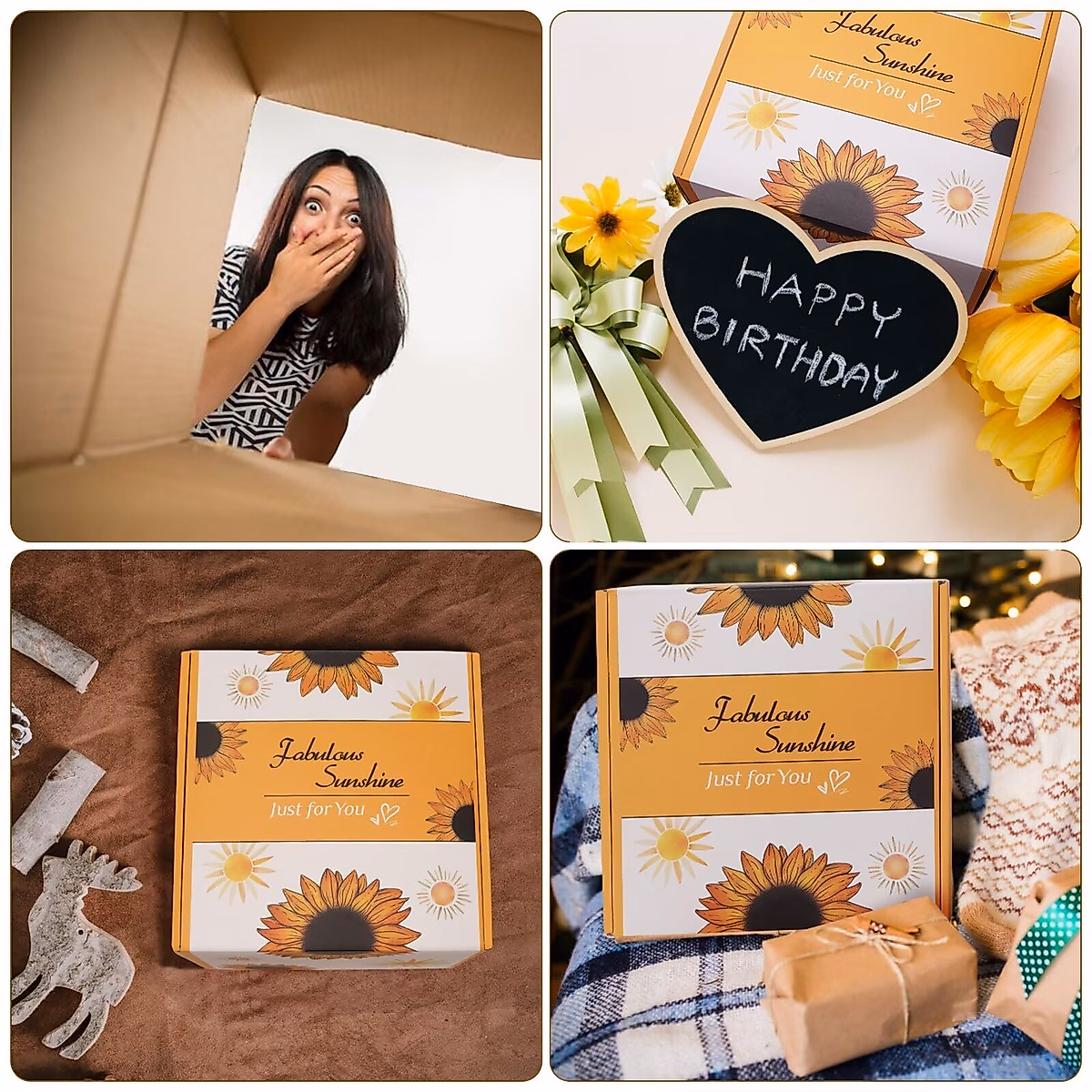 Get Well Soon Gifts Baskets for Women,Self Care Package After Surgery Mothers Day Sunflower Unique Happy Birthday Gifts Thinking of You Sending Sunshine Christmas Box for Mom Best Friend