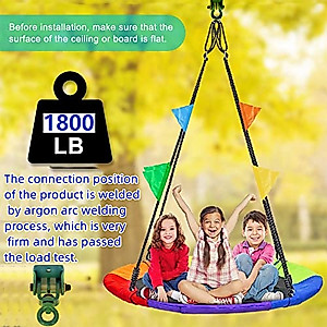 Yyiwhmy Stainless Steel Swing Hanger 1500LB Capacity for Swing Seat Porch Yoga Hammock Chair Sandbag Indoor Outdoor （Bule