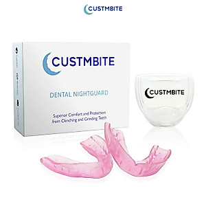 CustMbite Nightguard, Pink (2 Pack) - Made in USA - Night Guard for Teeth Grinding