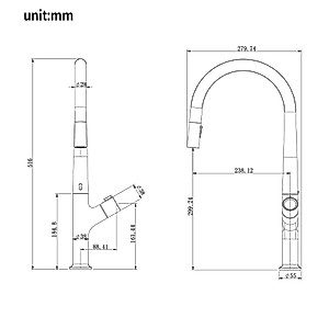Yalsfowe Touchless Kitchen Faucet Gun Gray, Kitchen Faucet with Pull Down Sprayer, Kitchen Mixer Tap, Motion Sensor Smart Activated Kitchen Faucet, Smart Kitchen Sink Faucets, Brass