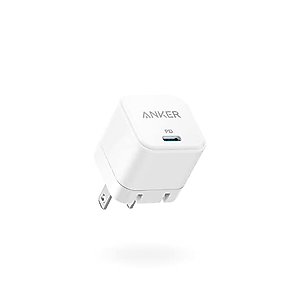 USB C Charger, Anker 20W Fast Charger with Foldable Plug, PowerPort III 20W Cube Charger for iPhone 14/14 Plus/14 Pro/14 Pro Max/13, Galaxy, Pixel 4/3, iPad/iPad Mini, and More (Cable Not Included)
