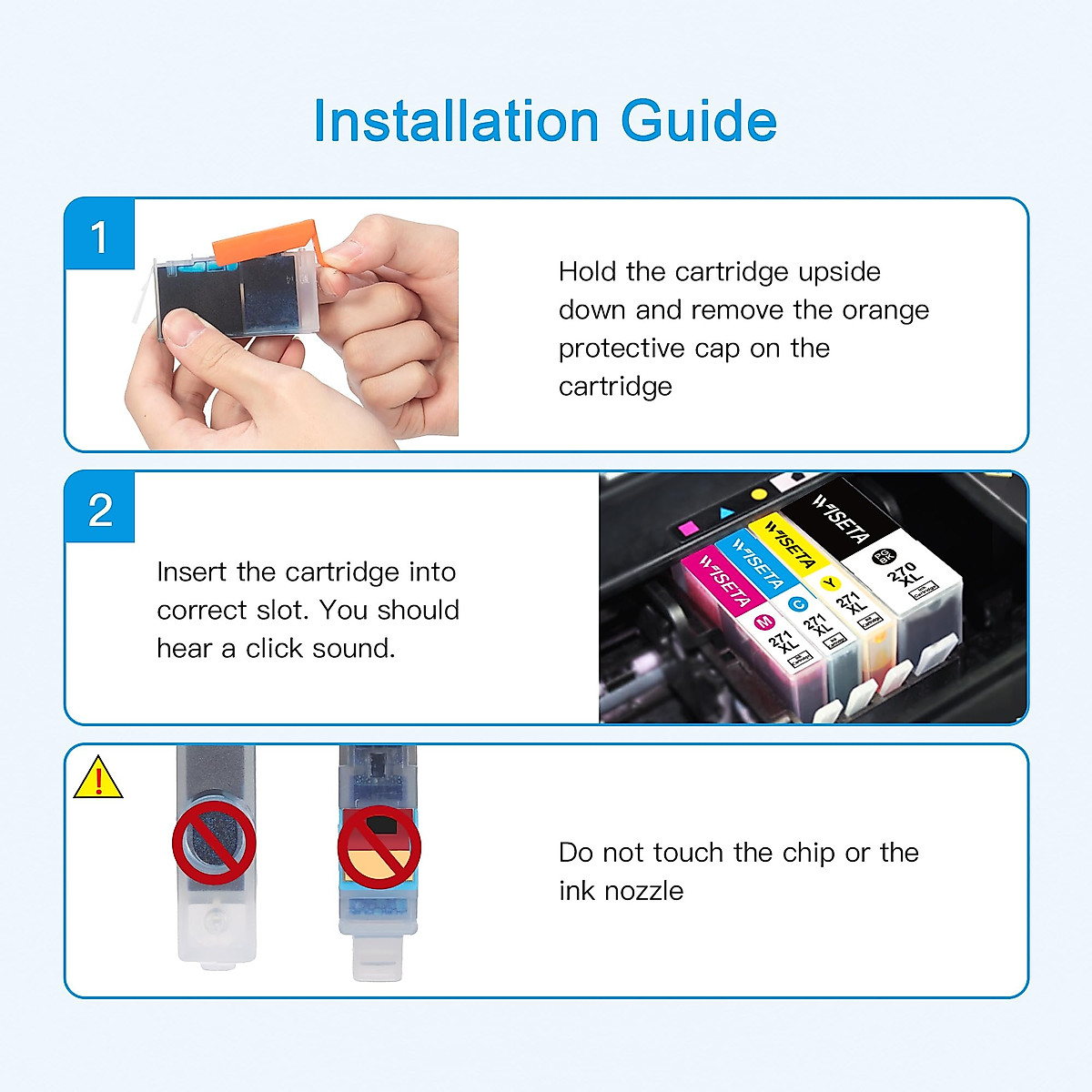 5 Pack - MG6821 Ink Cartridges Replacement for Canon PGI-270XL CLI-271XL PGI270XL CLI271XL PGI270 XL CLI 271 XL to use with MG6821 MG6820 TS6020 TS8020 TS9020 (PGBK, Black, Cyan, Magenta, Yellow)