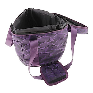 Carrying Case Padded Travelling Bag Oxford Cloth Purple for Bowl Parts, 8inch