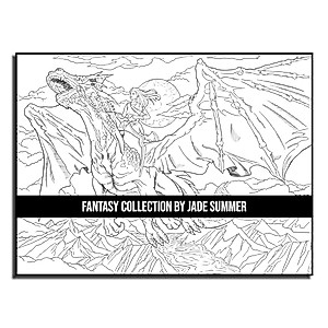 Fantasy Collection: An Adult Coloring Book with 100+ Incredible Coloring Pages of Mermaids, Fairies, Vampires, Dragons, and More!
