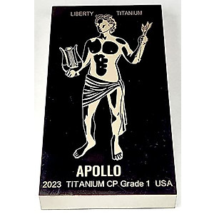 Apollo 1 Pound Titanium Art Bar | Greek Gods