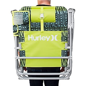 Hurley Standard Backpack Beach Outdoor Chair, One Size, Lime