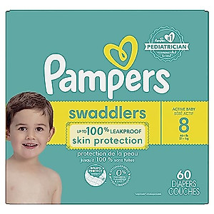 Pampers Swaddlers Diapers Size 8 60 Count
