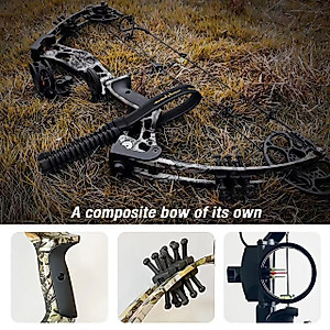 PANDARUS Compound Bow Set 15-45lbs for Pull Beginner and Teens Right Handed Adjustable 18"-29" Draw Length, 320 FPS Speed, Hunting Bow Archery Set New 2024(Camo Right Handed Bag Pro)