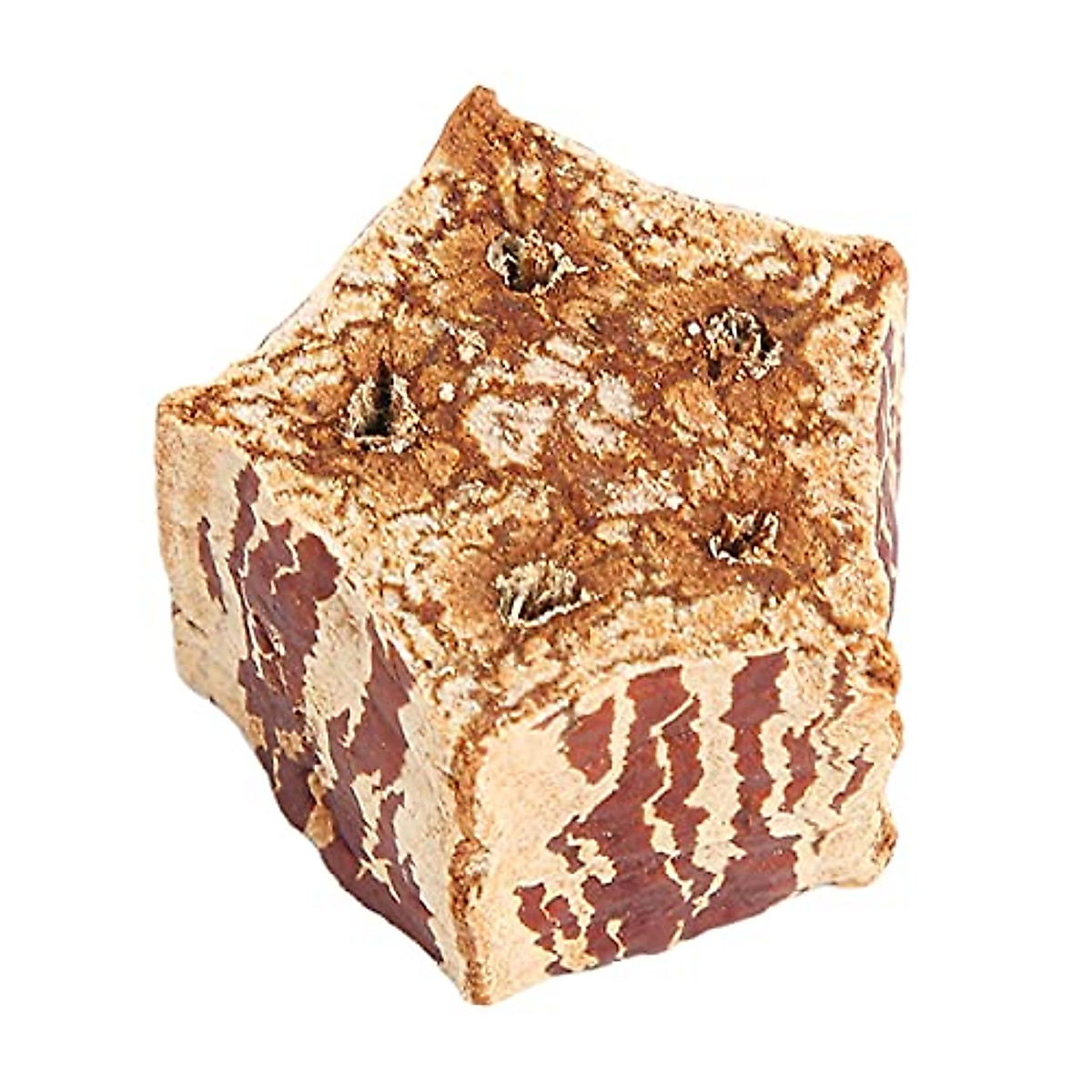 Pssopp Bird Chewing Blocks Toy,Decorative Dried Nut Wood Bird Block Toys Decorative Five Pointed Bird Toy for Bird Supplies Hamsters Totoros Rabbits