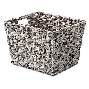 Whitmor Split Rattique Gray Wash Small Tote