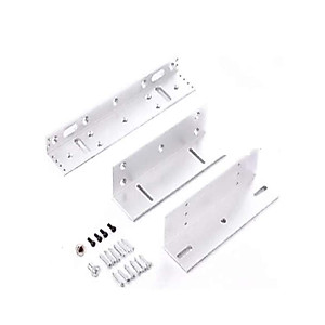 MENGQI-CONTROL Inward or Outward Door Remote Open 600lbs Electric Magnetic Lock Keypad Access Control Kit 4 Remote Control ZL Bracket 110-240V Power Supply Unit Push to Exit Button