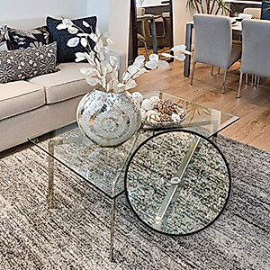 Pack of 100 Cabinet Door Bumpers - 1/2” Diameter Clear Adhesive Pads for Drawers, Glass Tops, Cutting Boards, Picture Frames, Small Furniture