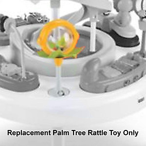 Replacement Parts for Fisher-Price 2 in 1 Sit to Stand Activity Center - FFJ01 ~ Replacement Palm Tree ~ Colorful Rattle Toy